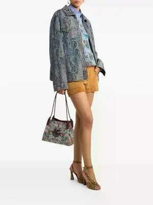 Etro Cotton Shirt With Flora And Fauna Print