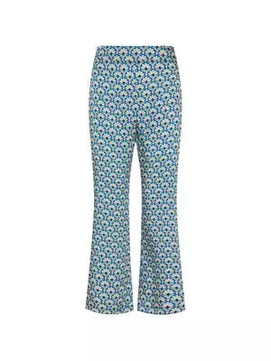 Etro Palm-motif Bootcut Trousers