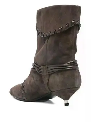 GISEL MOIRE Ariel Strap-detail Boots