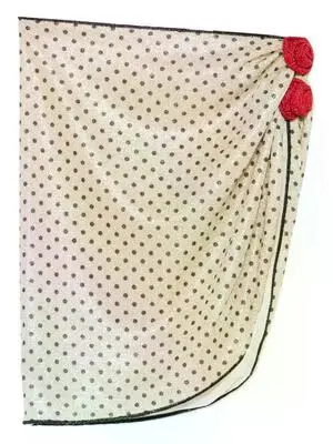 Oseree Polka Dot Floral Beachwear - Neutrals