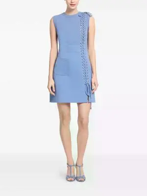 Elie Saab Lace-up Mini Dress
