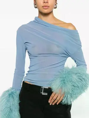 COWBOYS OF HABIT Draped Long Sleeve Top