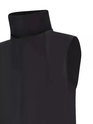DI STAVNITSER High Neck Split Satin Top
