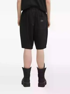 Aries Logo Track Shorts - Black