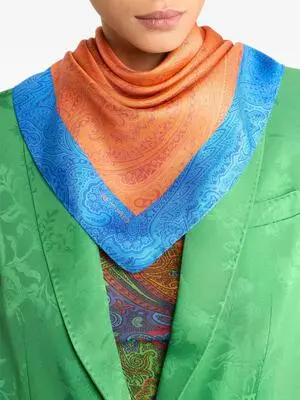 Etro Paisley Silk Scarf