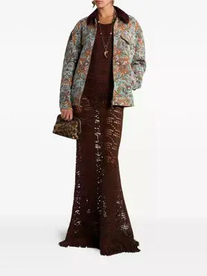 Etro Zip-up Floral Jacket
