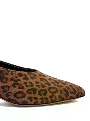 MARANT ETOILE Ebisa Leopard-print Suede Pumps