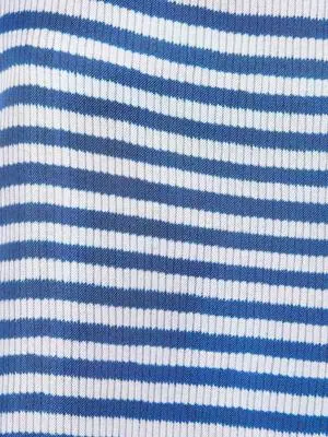 PIERRE-LOUIS MASCIA Striped Silk Tank Top - Blue
