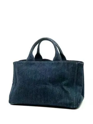 Prada Denim Canapa Bijoux Satchel