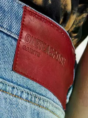 ONETEASPOON Logo-patch Jeans