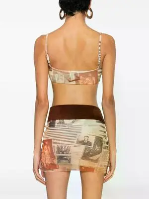 JEAN PAUL GAULTIER Newspaper-print Top