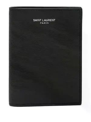 Saint Laurent Leather Cardholder - Black