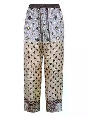 PIERRE-LOUIS MASCIA Patterned Trousers - Neutrals