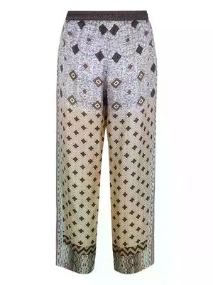 PIERRE-LOUIS MASCIA Patterned Trousers - Neutrals