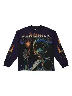 GODSPEED Sputnik Ls Graphic T-shirt - Blue