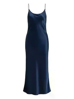 Polo Ralph Lauren Satin Slip Dress - Blue
