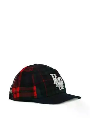 Rhude Logo-embroidered Plaid Cap