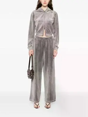 Alexander Wang Crystal-embellished Track Pants
