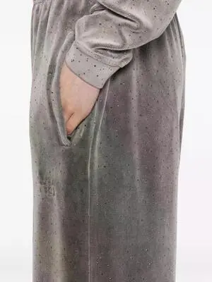 Alexander Wang Crystal-embellished Track Pants