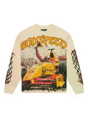 GODSPEED F1 Finishline Long-sleeves T-shirt - Neutrals