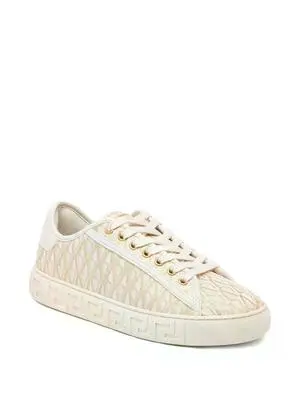 Versace Greca-jacquard Canvas Sneakers