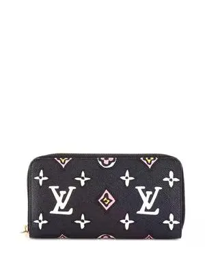 LOUIS VUITTON Zippy Wallet Wild At Heart Monogram Giant Small Wallets - Black
