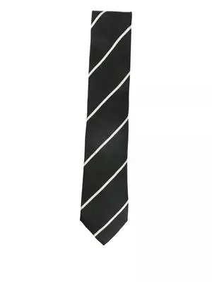 TOM FORD Striped Neck Tie - Black