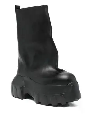 Rick Owens Flared Mega Tractor Boots