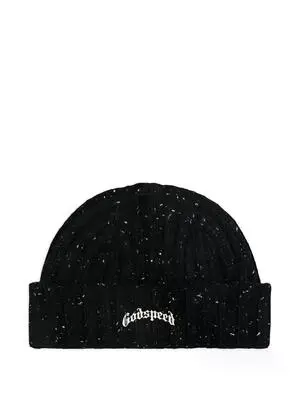 GODSPEED Logo-emblem Beanie Hat - Black