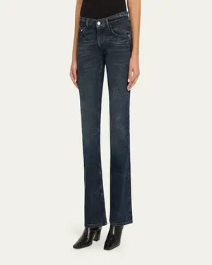 EB DENIM Maria Mid-rise Bootcut Jeans - Coppola