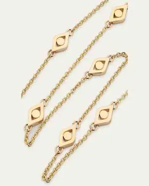 SYDNEY EVAN 14k Yellow Gold Evil Eye Chain Necklace