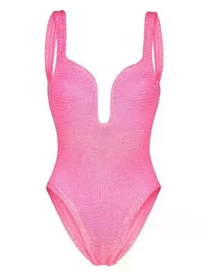PARAMIDONNA Mika Textured One-piece Swimsuit - Pink