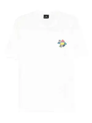 Paul Smith Print-detail T-shirt - White