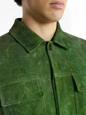 Etro Floral Paisley Suede Jacket