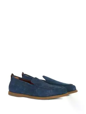 Etro Printed Suede Slip-on Loafers