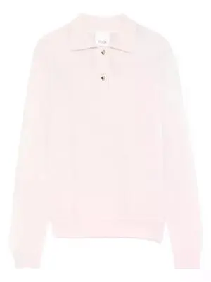 ALLUDE Button-fastening Polo Shirt - Pink