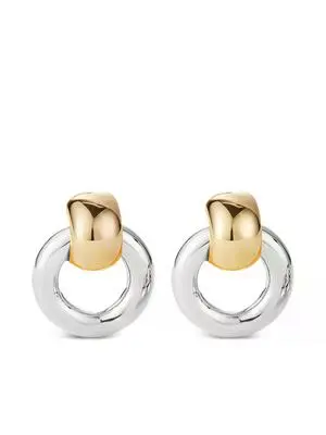 Jenny Bird Mega Faye Knockers Two-tone Earrings - Silver