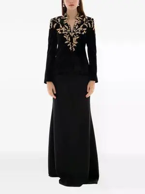 Dina Melwani Paneled Evening Dresses