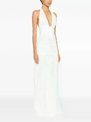Christopher Esber Orion V-neck Pleated Maxi Dress