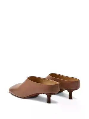 Marsèll Cotama Square-toe Mules - Brown