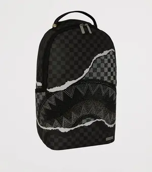 SPRAYGROUND Crystal-embellished Check Backpack