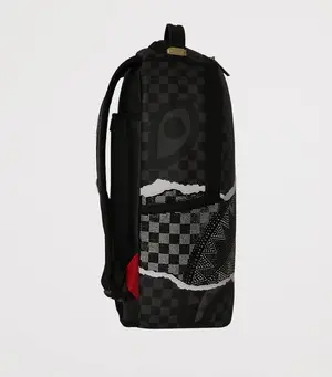 SPRAYGROUND Crystal-embellished Check Backpack