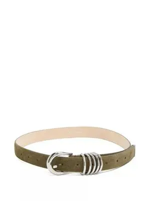 DEHANCHE Hollyhock Suede Belt - Green