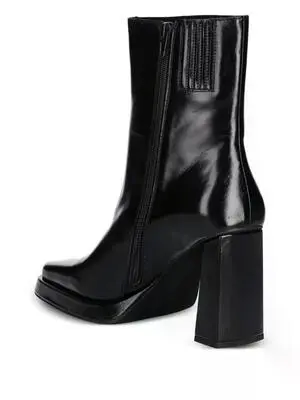 Jeffrey Campbell Square-toe Zip-up Ankle Boots