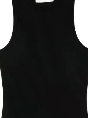 LISA YANG Amya Ribbed Top - Black