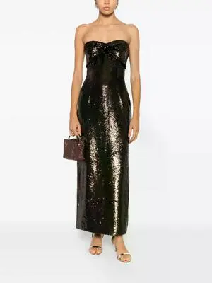 Roland Mouret Sequin Strapless Dress