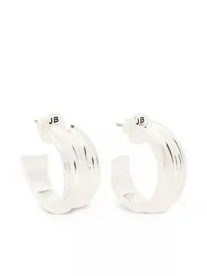Jenny Bird Lennon Hoops - Silver