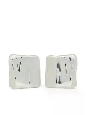 Jenny Bird Sculpted Stud Earrings - Silver