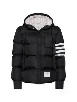 Thom Browne Ripstop 4-bar Jacket - Black