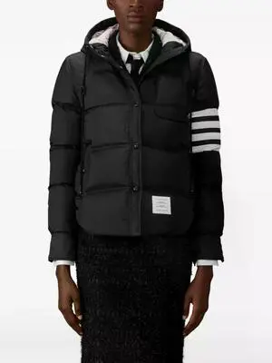 Thom Browne Ripstop 4-bar Jacket - Black